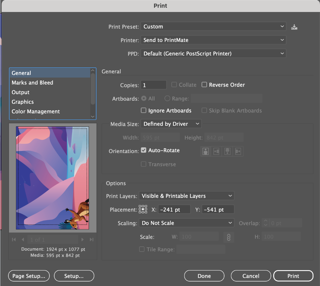 Printing from Adobe Illustrator (Sawgrass Print Utility - macOS ...