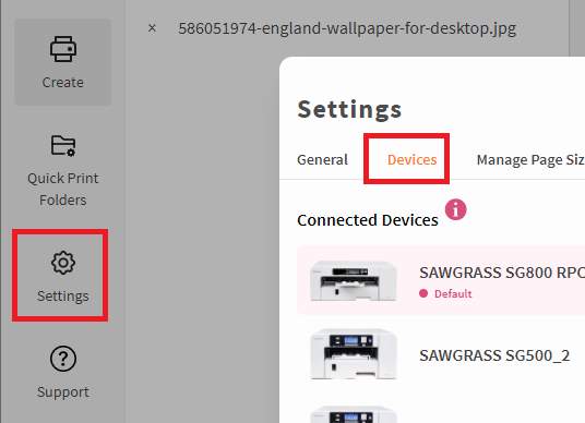 Changing Ink Type Selection in Sawgrass Print Utility – Sawgrass Care